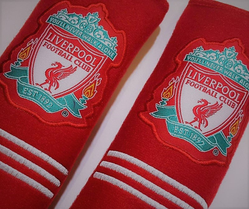 Liverpool FC Car Accessory: Seat Belt Covers licensed LFC gear ...