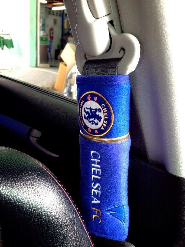 Shop Chelsea FC Seat Belt Covers pads official car accessory new ...